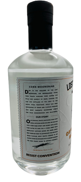 Lost Mountain White Corn Moonshine 90 PROOF – Black Bridge Distillery ...